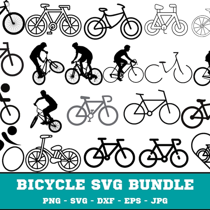 Bicycle Svg - Etsy