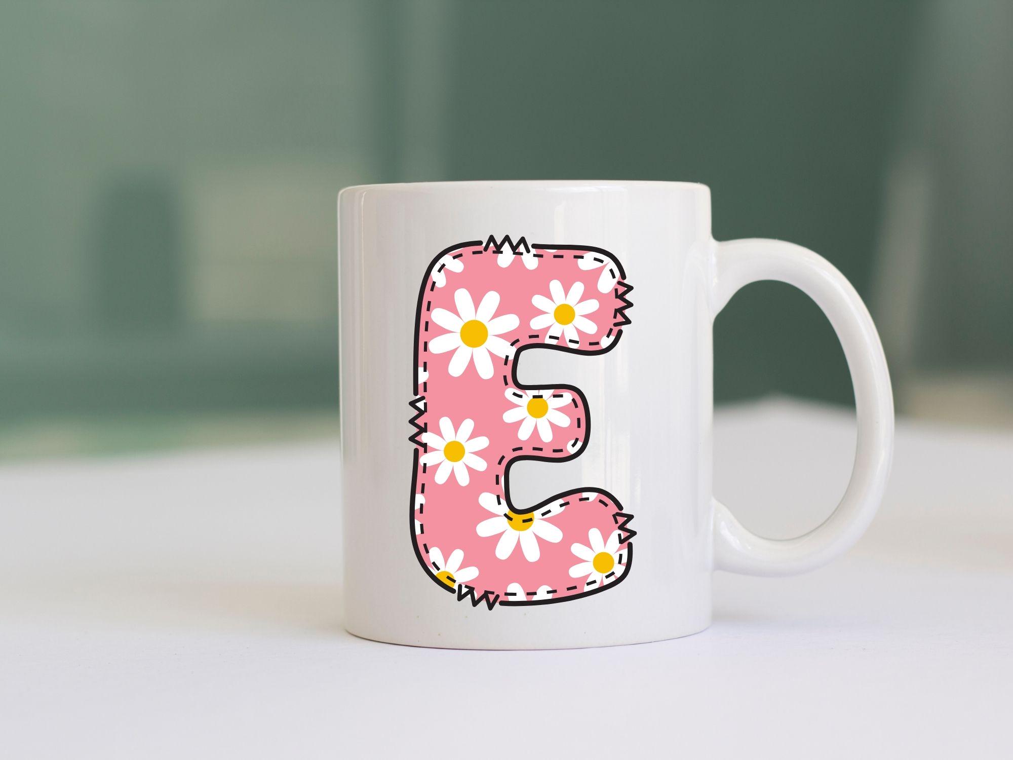 Daisy Alphabet SVG Bundle: Floral Letters, PNG, Cut Files (digital ...