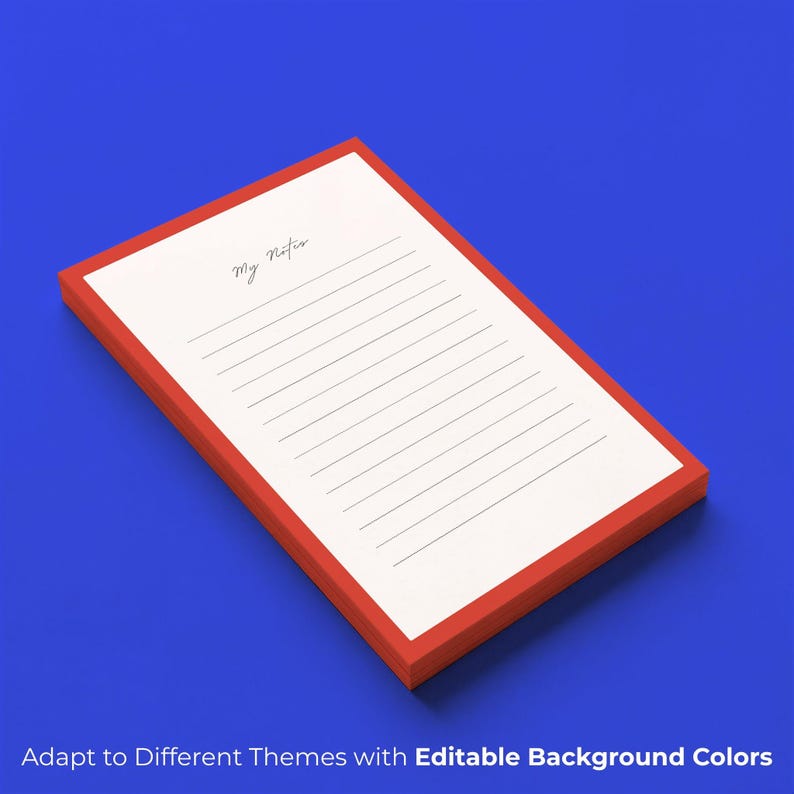 4x6 Notepad Mockup, Vertical Planner Mock Up, Paper Pad Stationary Mock ...