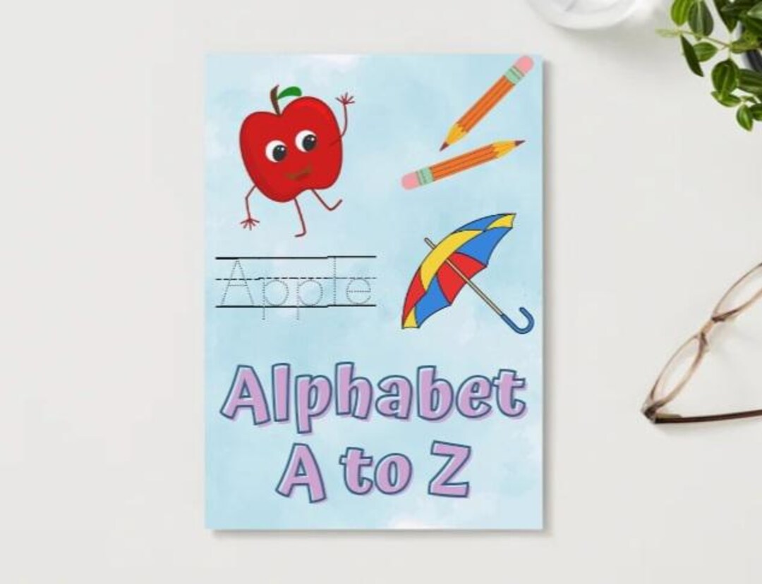 Alphabet A to Z Simple Activity Book for Children Aged 3-4 - Etsy
