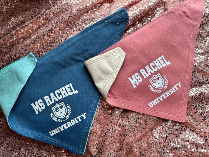 Ms. Rachel University Baby Bib 100% Cotton With Velcro - Etsy