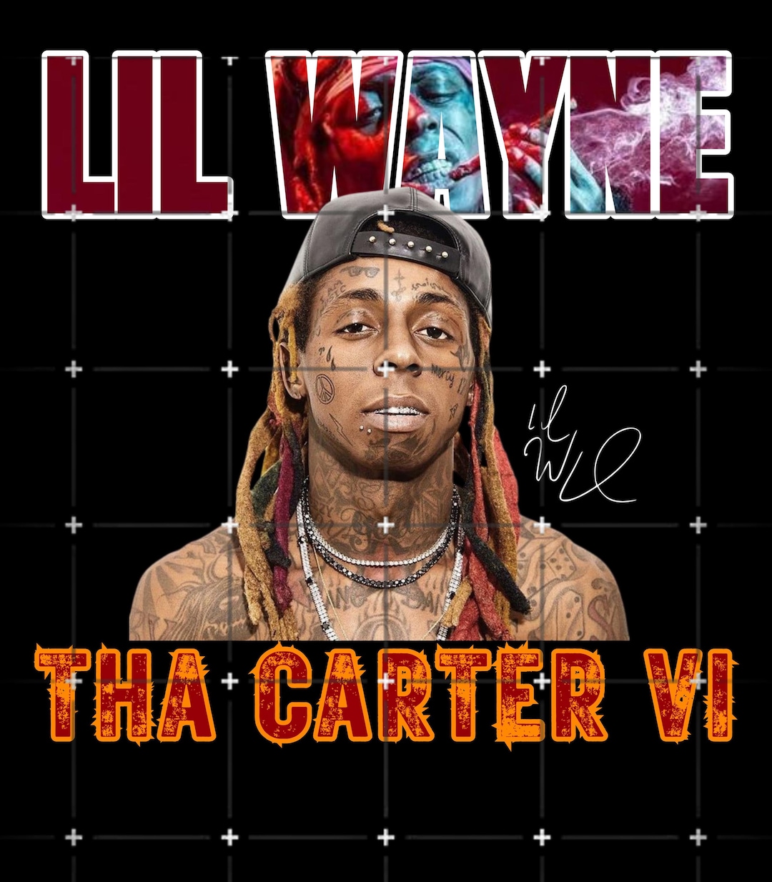 LIL WAYNE Tour 2025 Tha Carter Vi Png Design Digital T Shirt, Lil Wayne ...