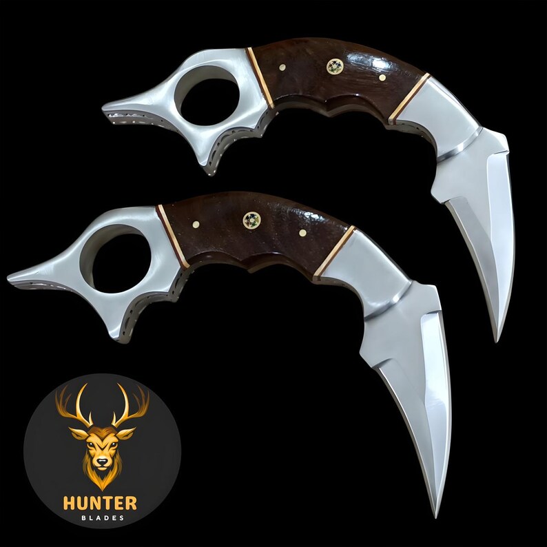 2 Karambit-style Knife | Handmade D2 Tool Steel Hunting, Camping Knife ...