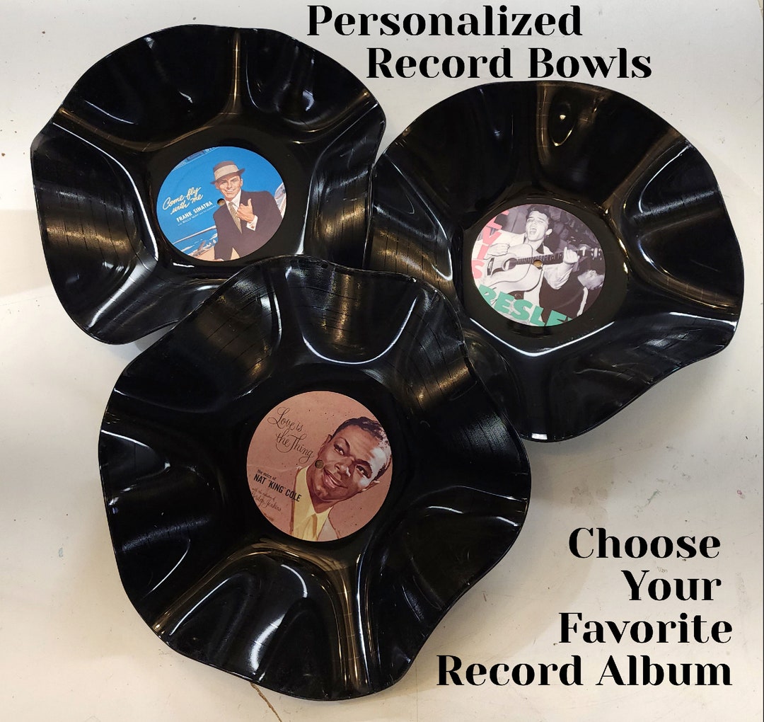 Custom Record Album Bowls Personalized Record Bowl Music - Etsy