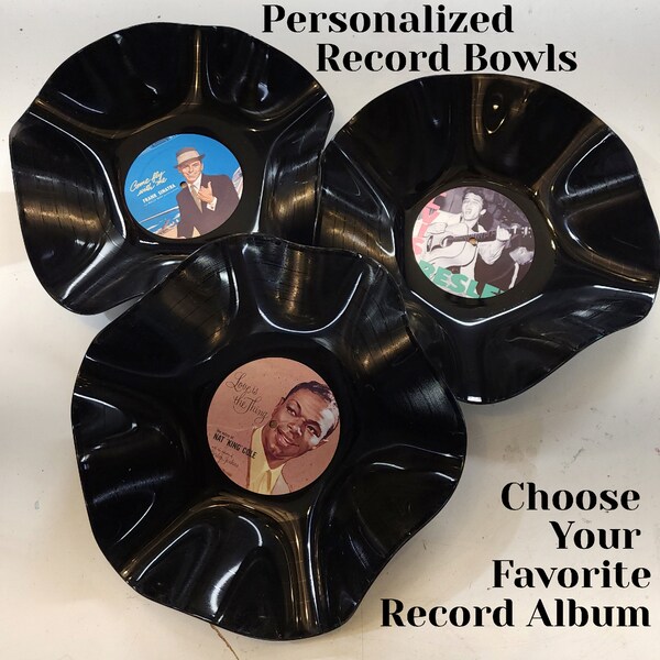 Record Bowls - Etsy