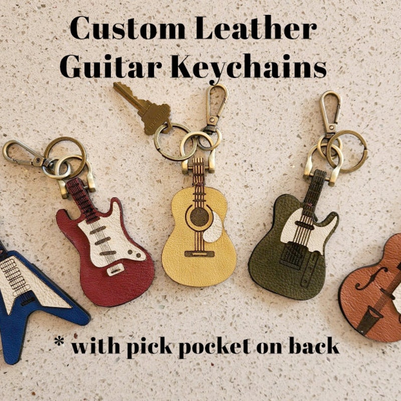 Guitar Key Chain Custom - Etsy
