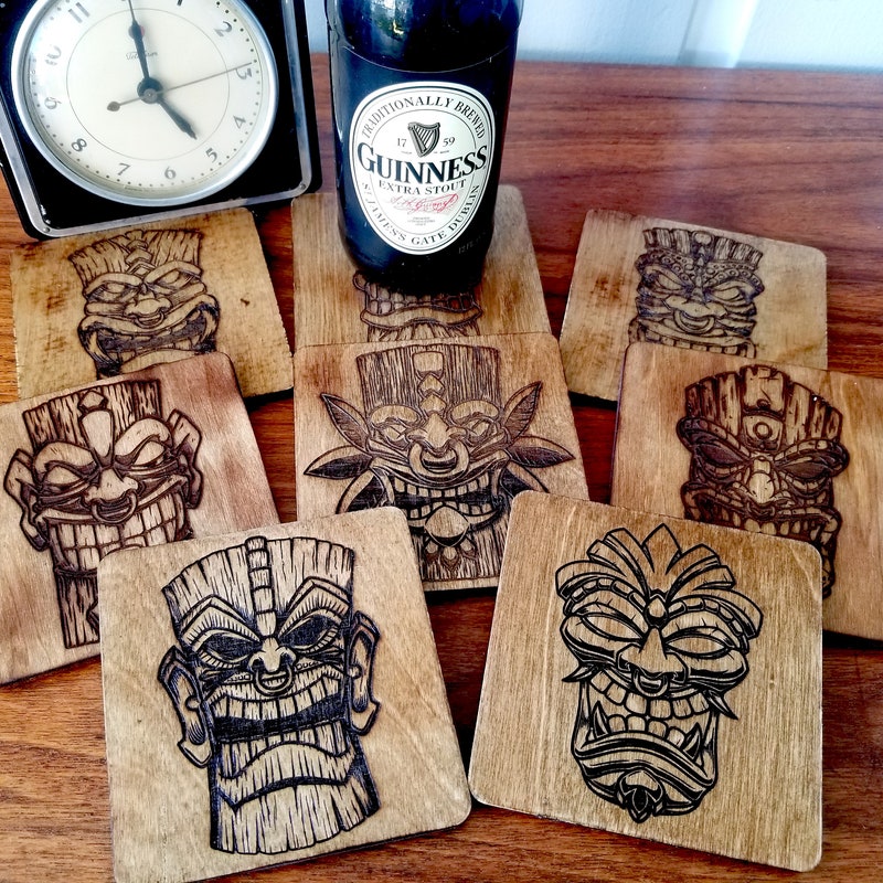 Tiki Bar Coasters - Etsy