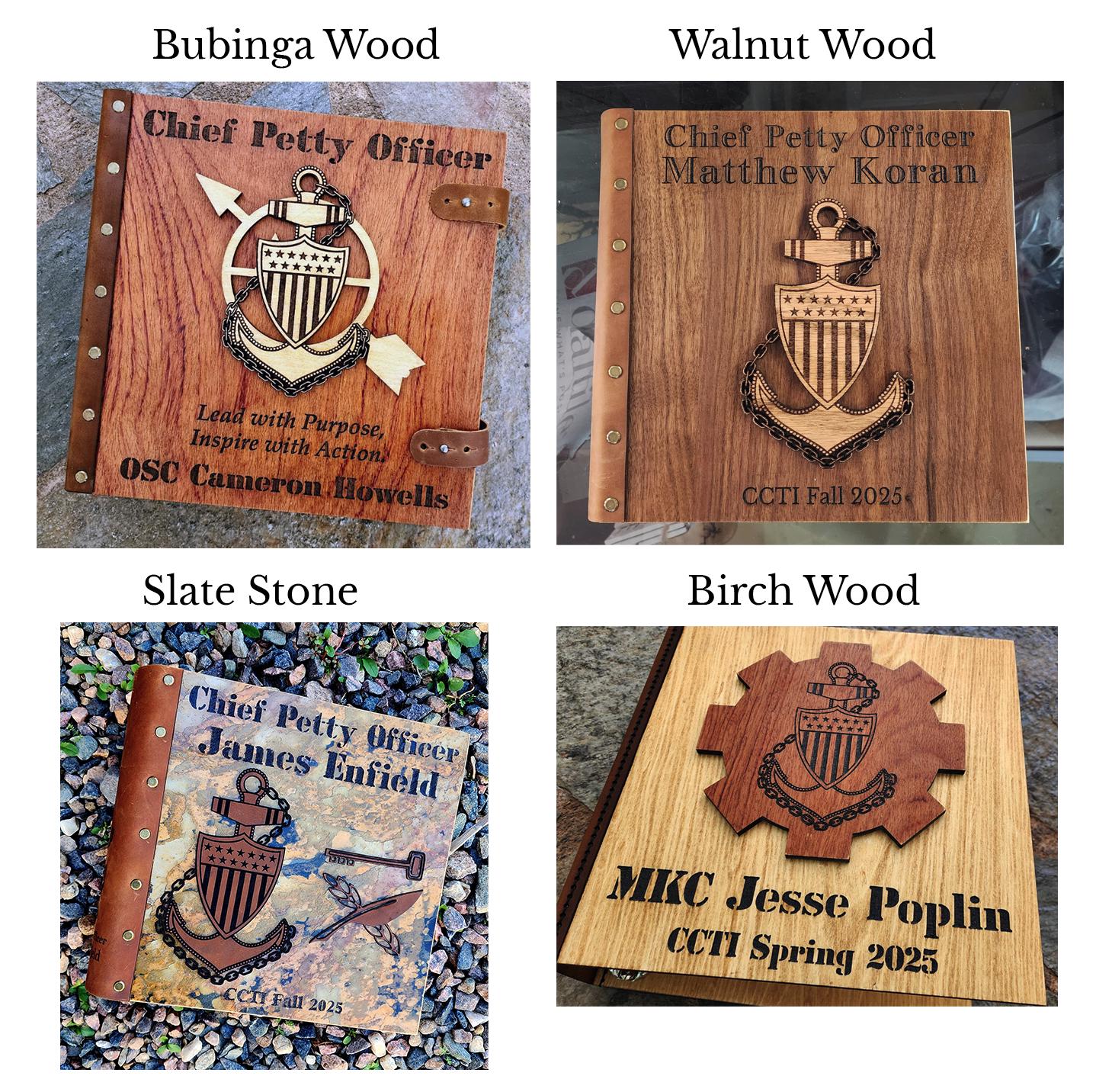 Custom USCG Chief Charge Book, Coast Guard Book, USCG Charge Book ...