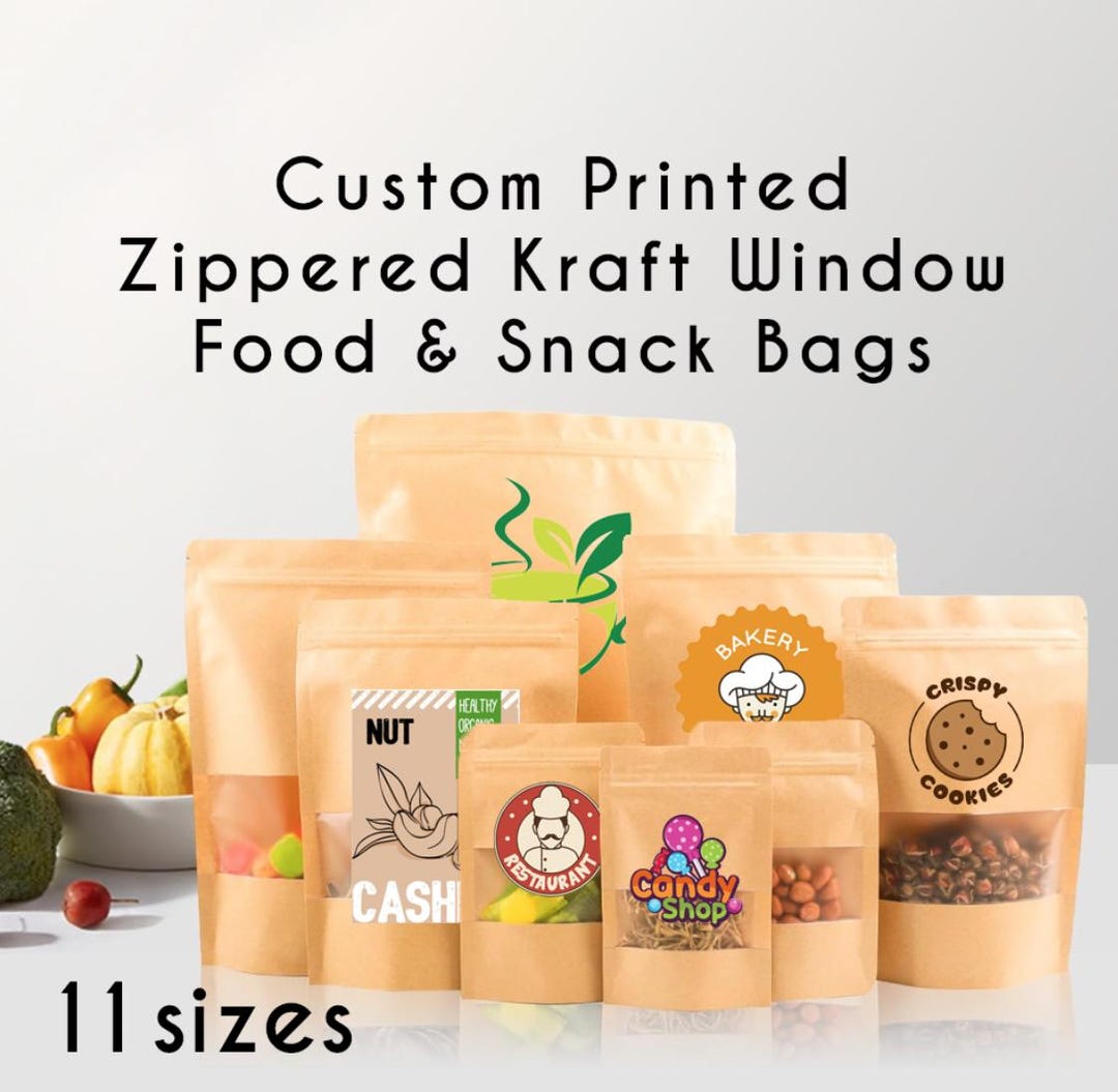 Custom Food Bag, Custom Printed Bag, Logo Food Bag, Personalized Food ...