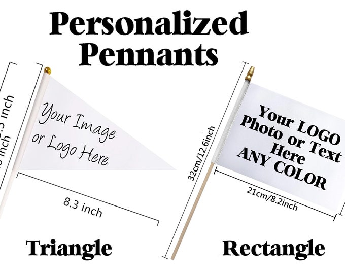 Custom Small Pennant - Etsy