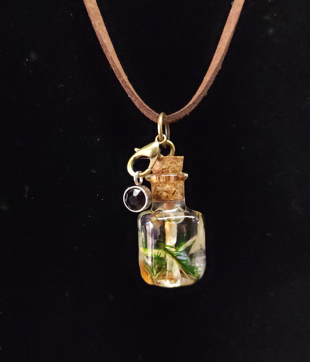 Mini Fairy Jar Necklace, Terrarium Necklace, Fairy Necklace, Mini ...
