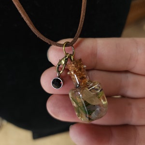 Mini Fairy Jar Necklace, Terrarium Necklace, Fairy Necklace, Mini ...