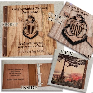 Custom USCG Chief Charge Book, Coast Guard Book, USCG Charge Book ...