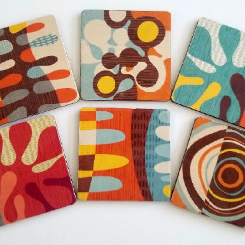 Modern Coasters - Etsy
