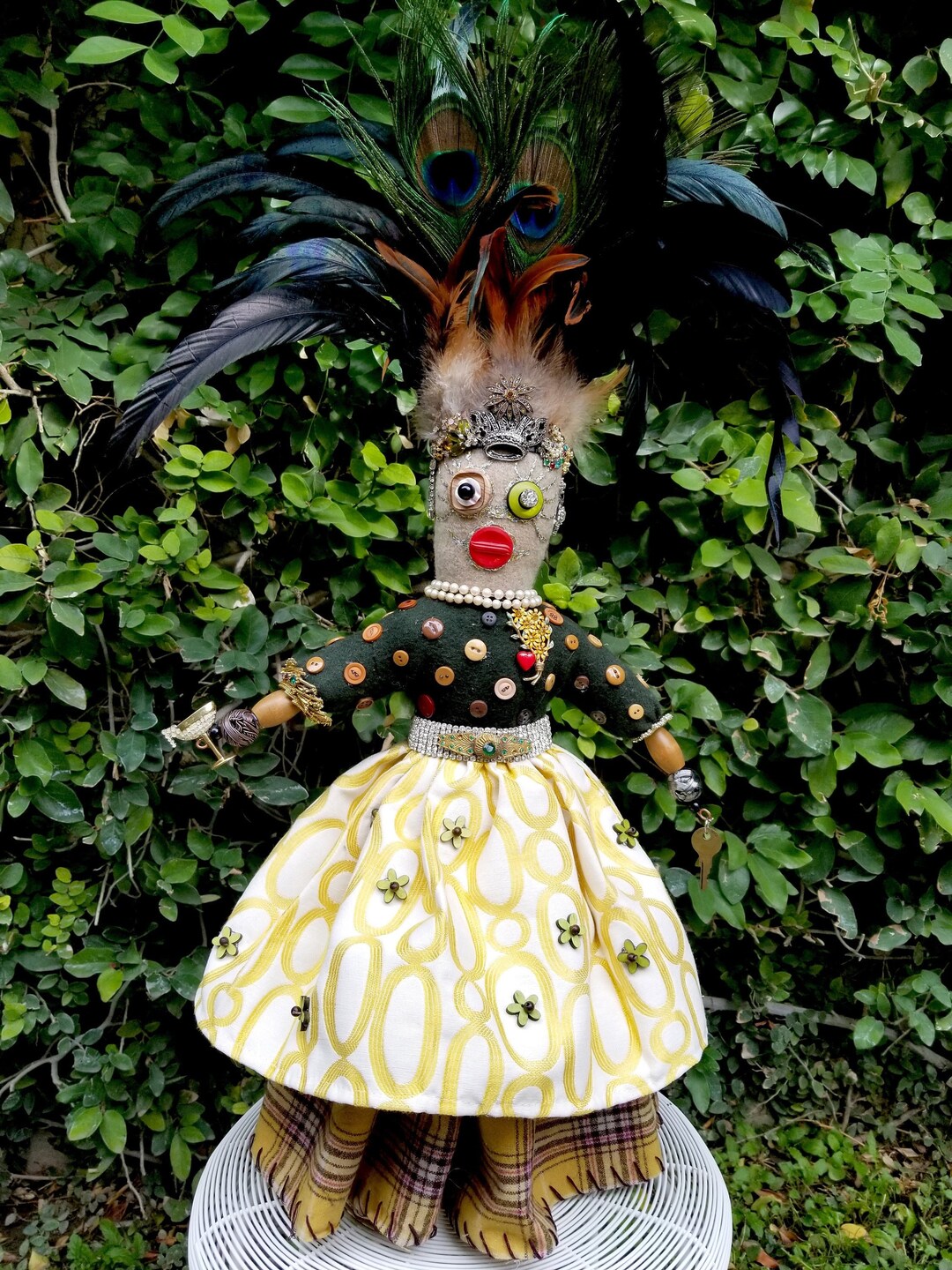 32" Tall Custom Voodoo Good Luck Doll - Original Art One of a Kind ...