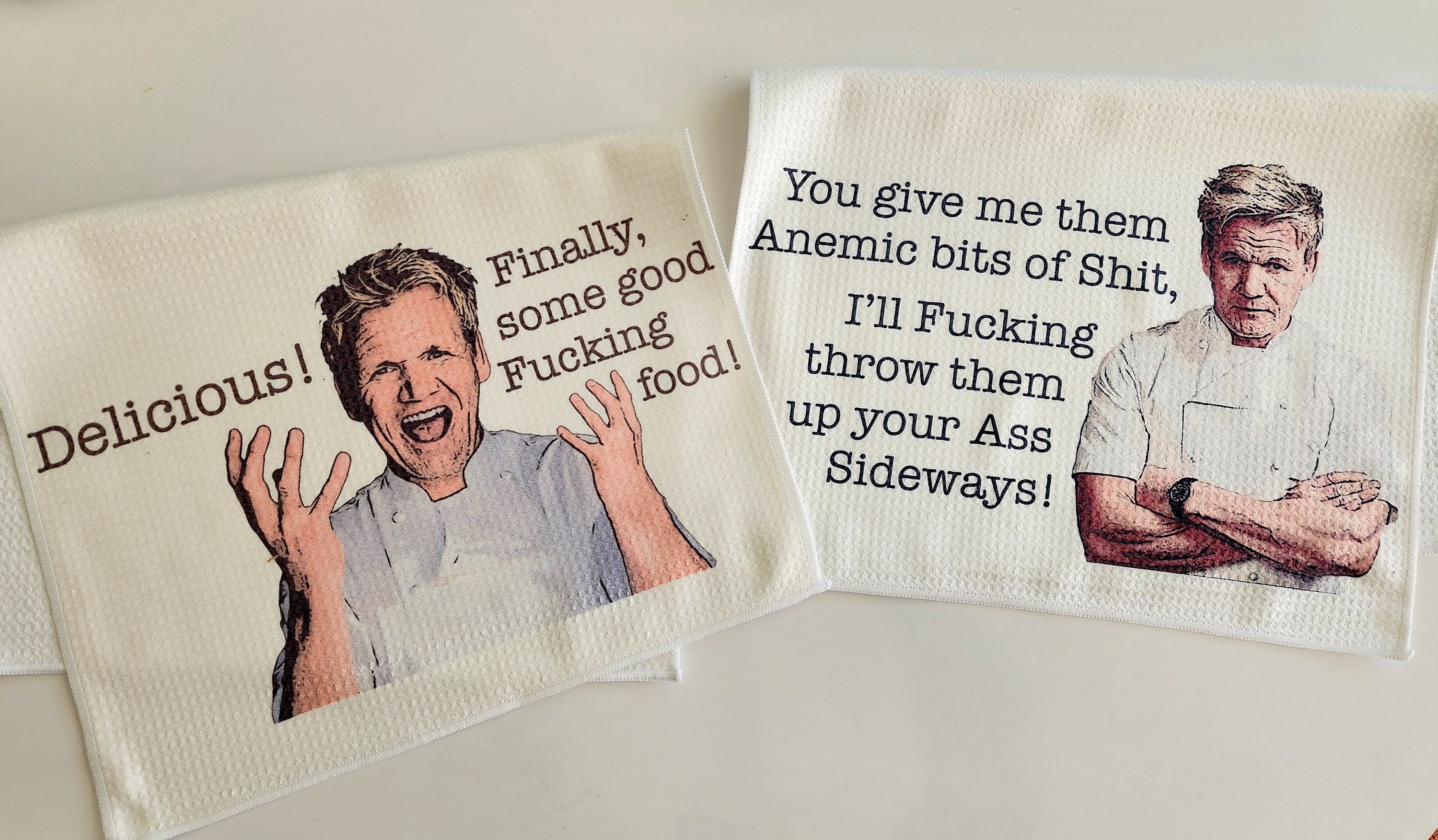 Chef GORDON RAMSAY Absorbent Micro-fiber Tea Kitchen Bar Towel - Etsy