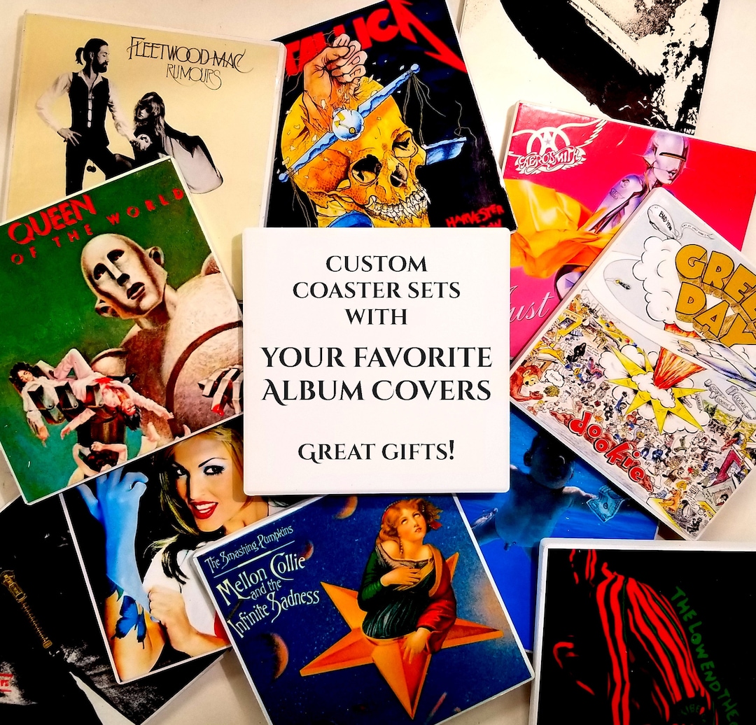 YOU PICK, Record Album Coaster, Personalized Coaster, Music Coaster ...