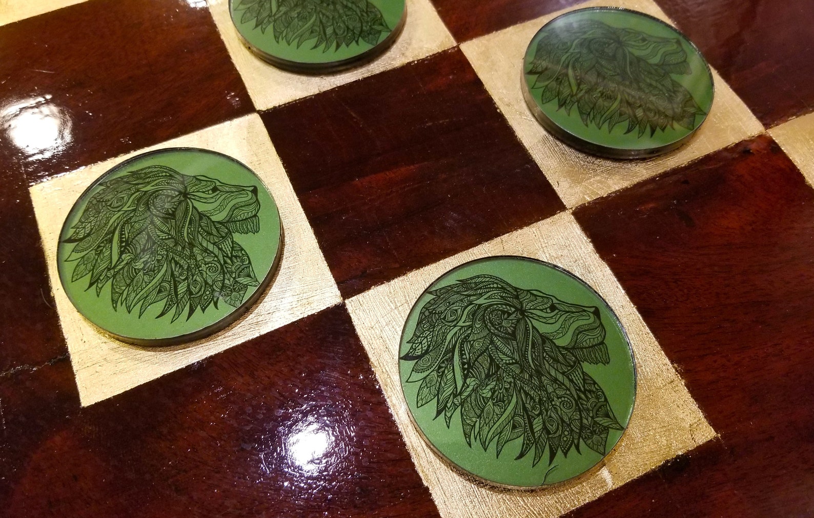 CUSTOM Checkers Pieces Send Me Your Image or Logo or I Can - Etsy UK