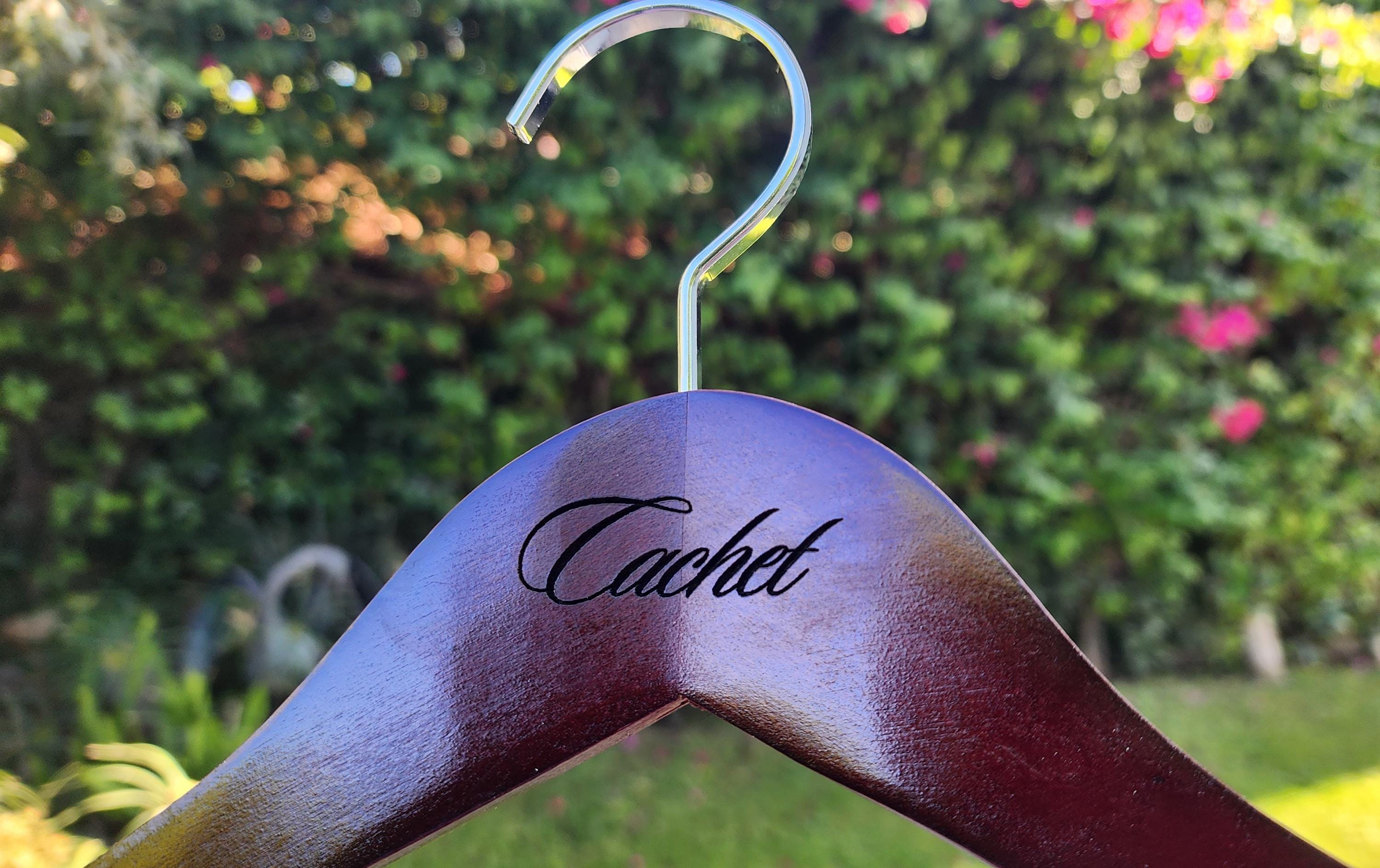 Custom Laser Engraved Wood Hangers, Custom Coat Hanger, Personalized ...