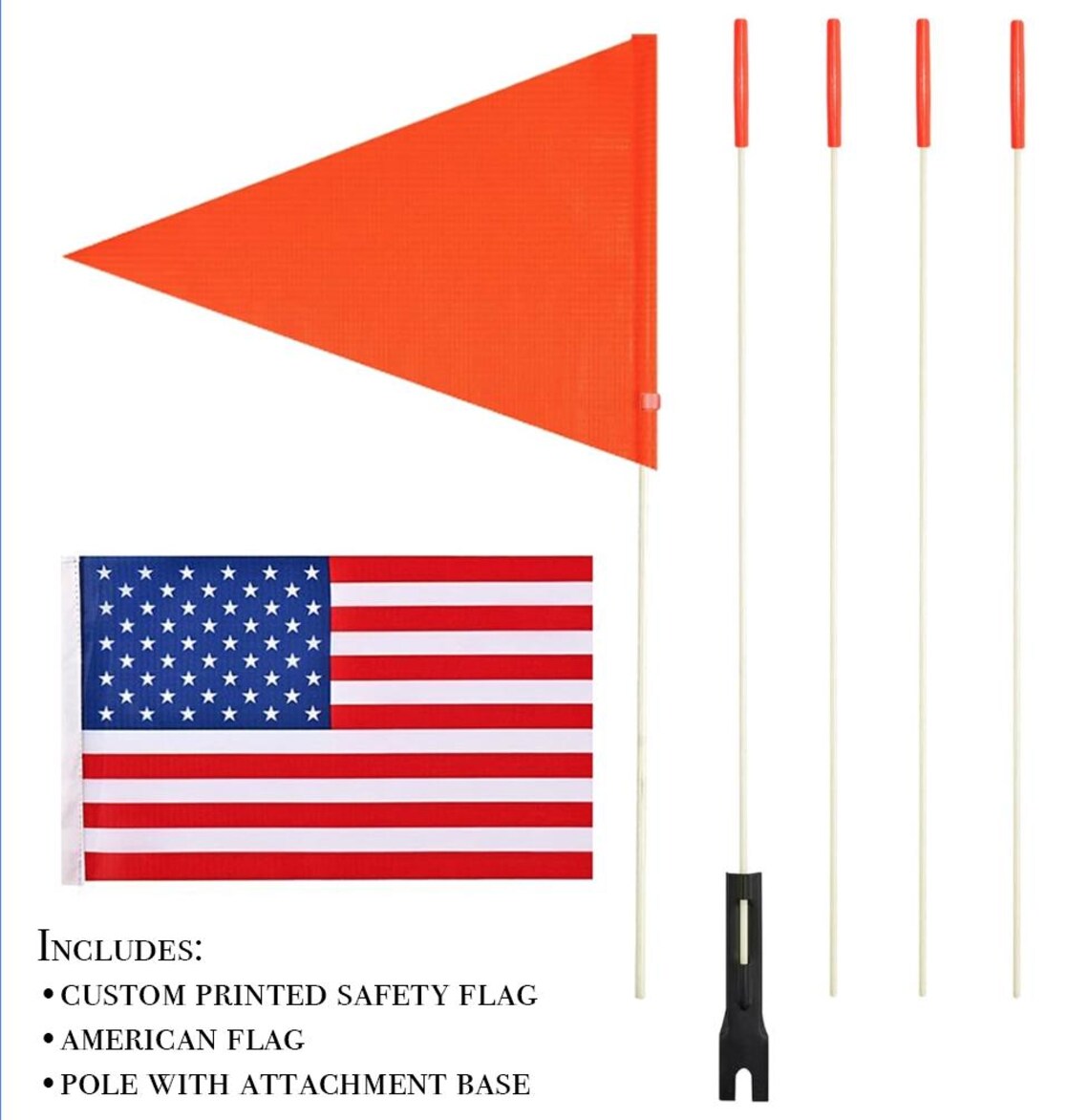 Custom Printed Safety Bike Flag, Custom Flag, Personalized Flags ...
