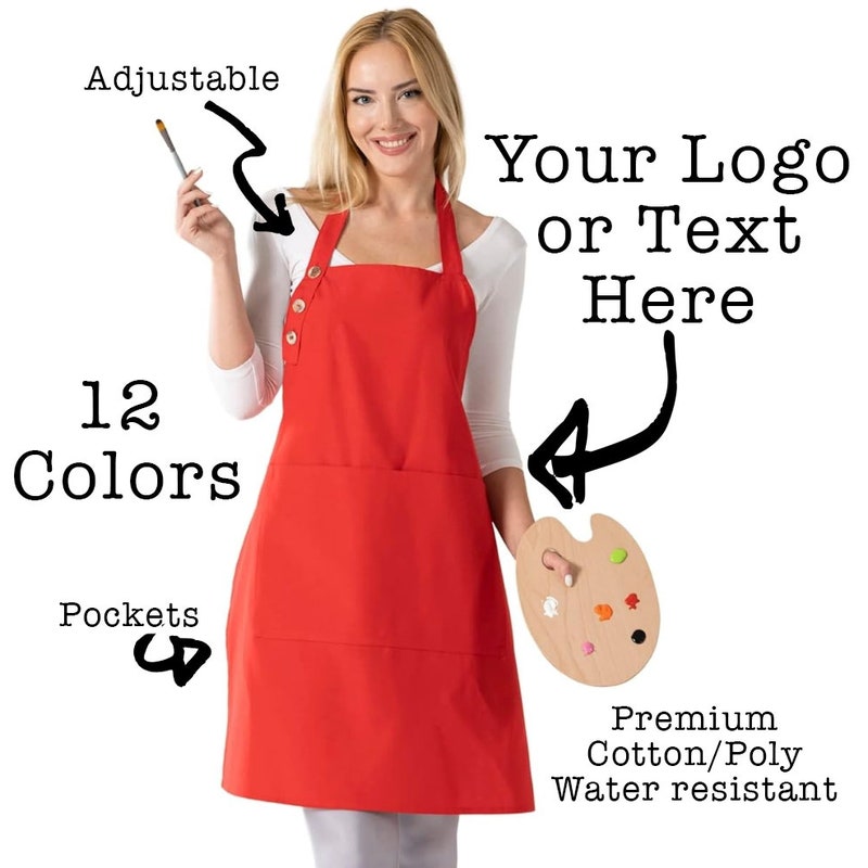 Custom Logo Apron - Etsy