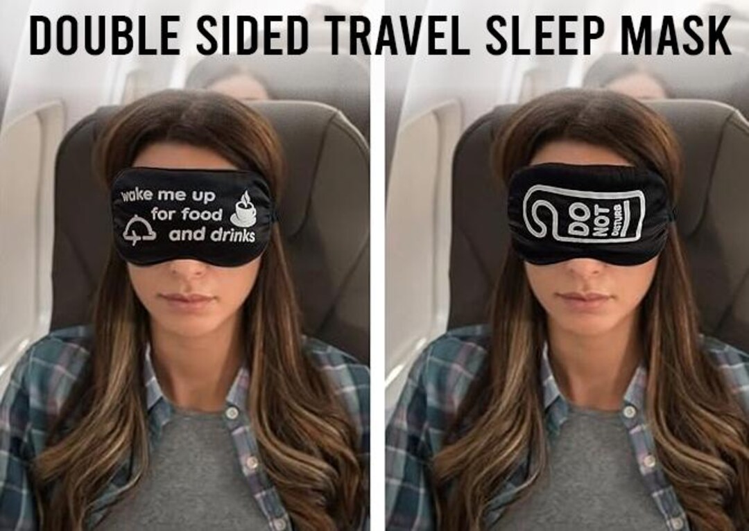 Double Sided Sleep Mask, Travel Mask, Do Not Disturb Mask, Airplane ...
