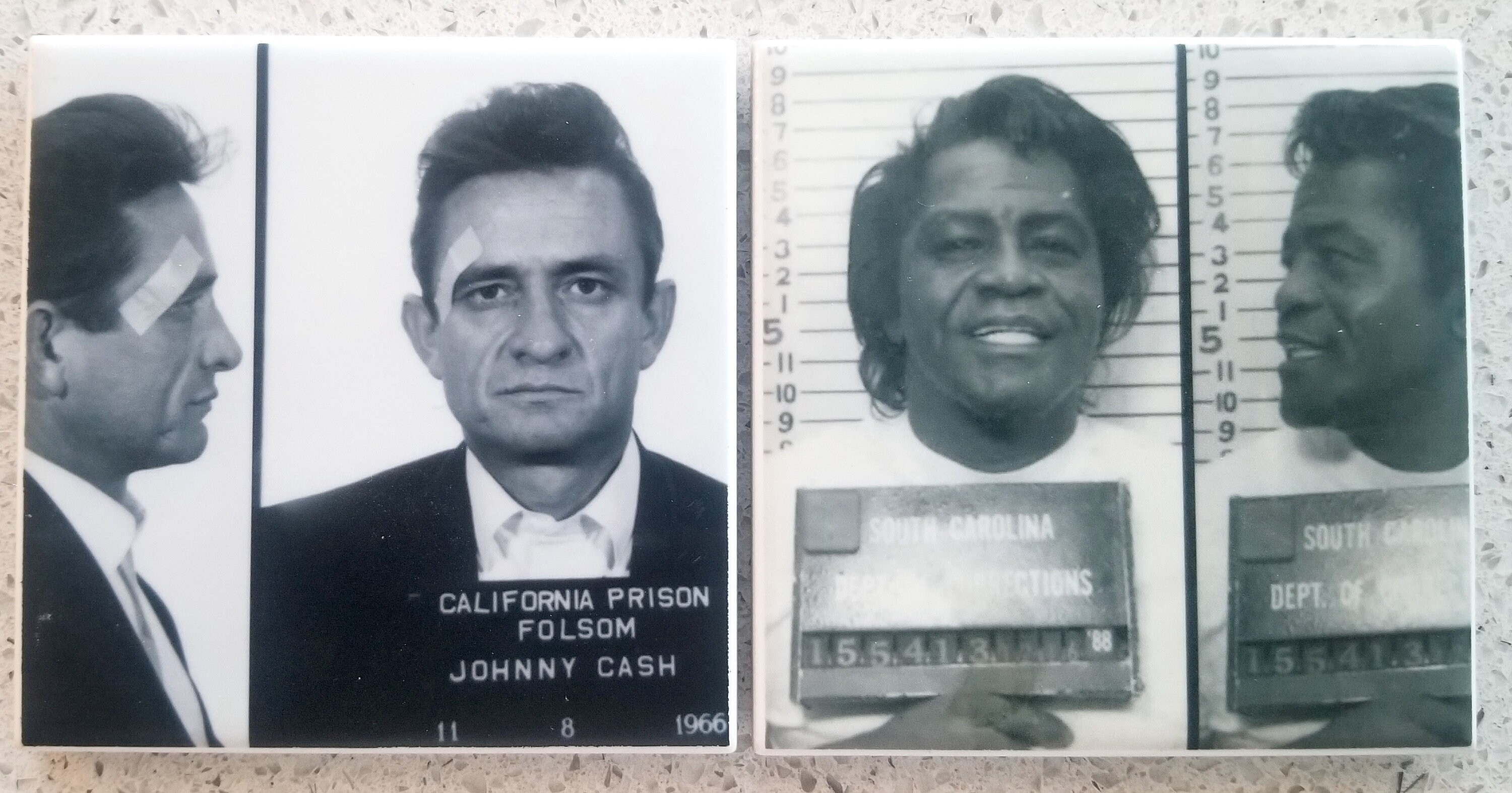 Celebrity Mug Shot Coaster, Celebrity Mugshot - Elvis, Betty White ...