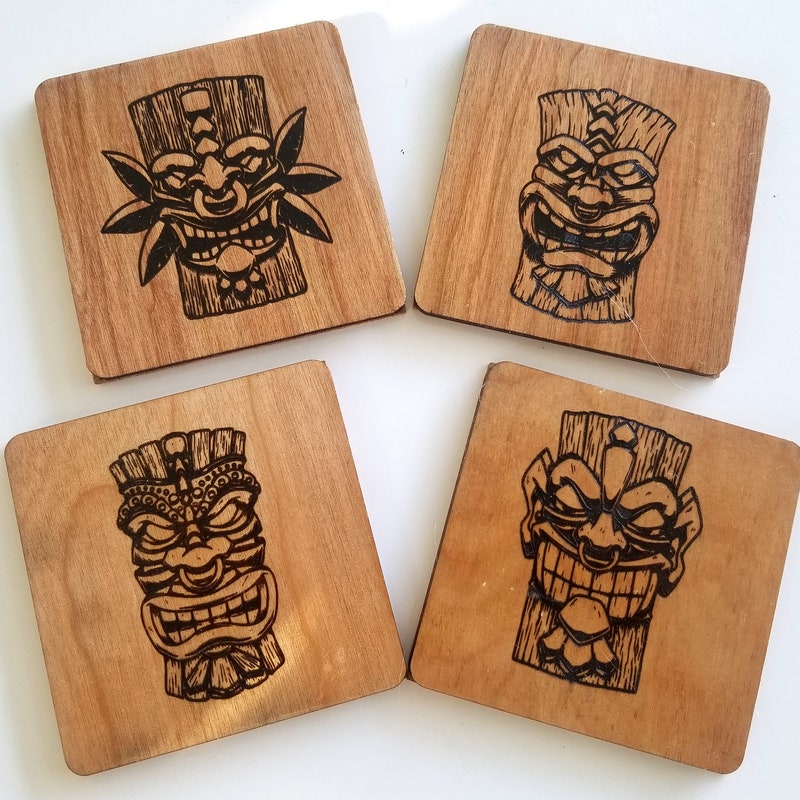 Tiki Bar Coasters - Etsy