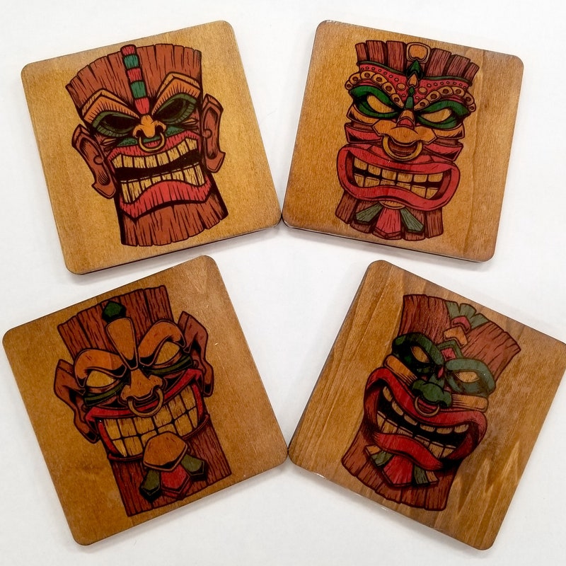 Tiki Bar Coasters - Etsy