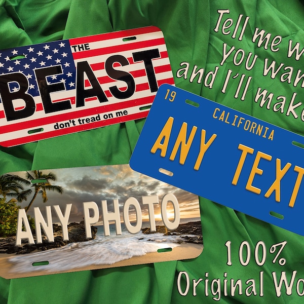 Front License Plate - Etsy