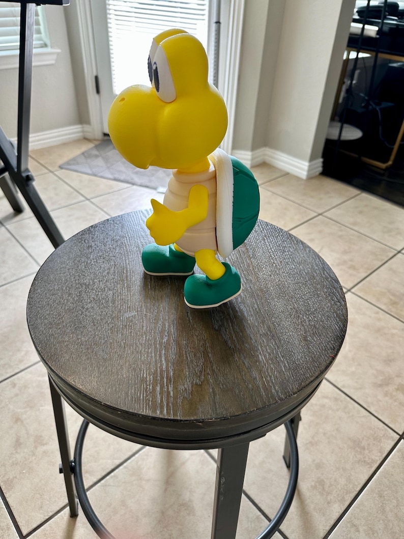 3D Printed Koopa Troopa Figure: Mario Fan Art Display - Etsy