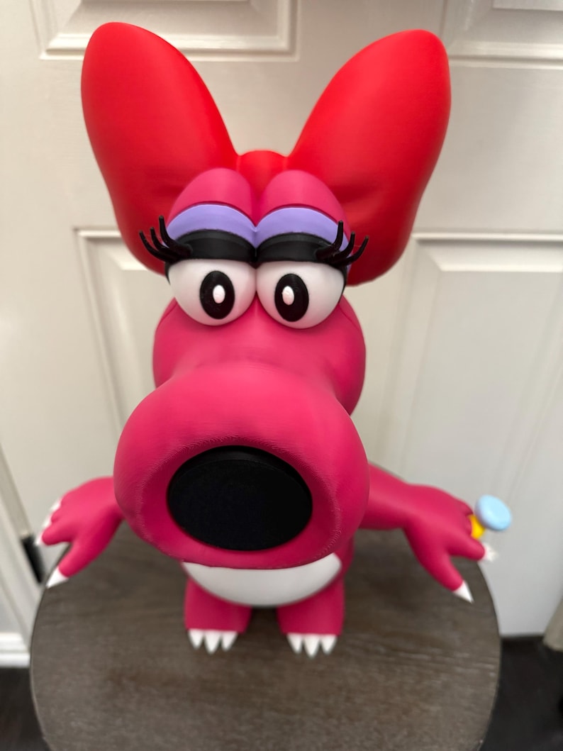 3D Printed Birdo Figure: Mario Fan Art Display, Nintendo Inspired - Etsy