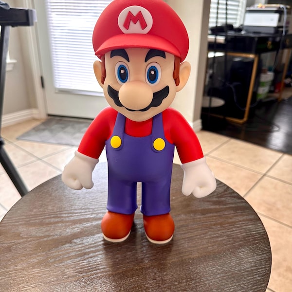 Mario Figurine 3d Printed - Etsy