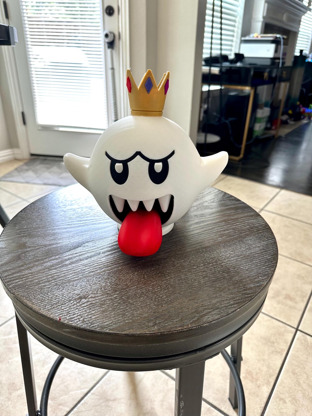 3D Printed King Boo Figure: Nintendo Villain Fan Art - Etsy
