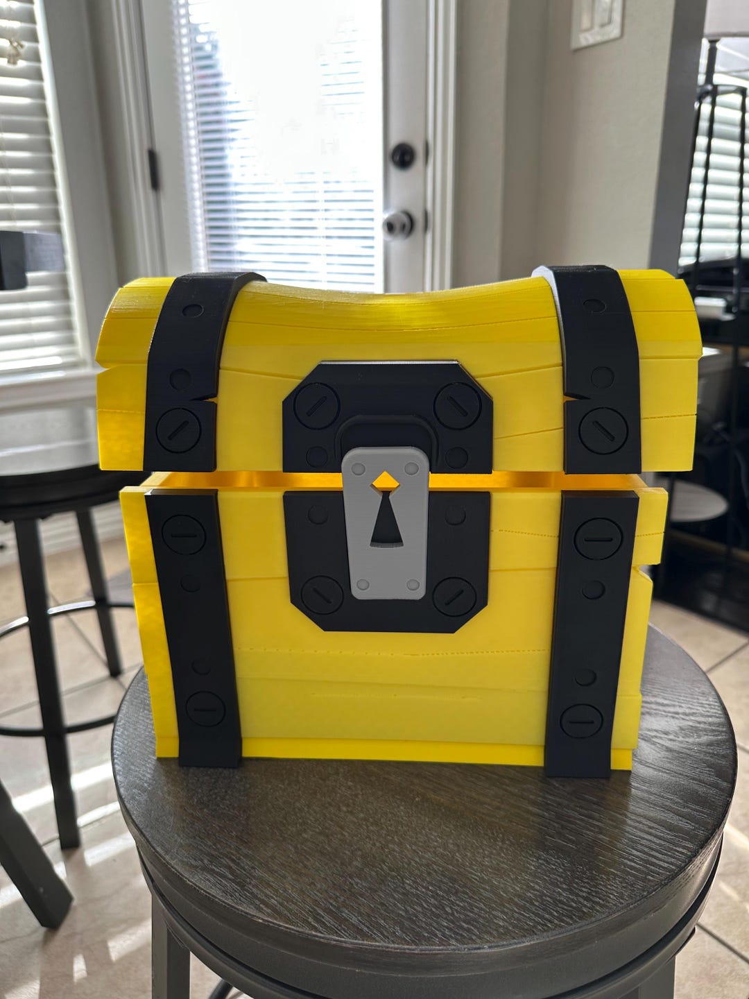 3D Printed Gamer Treasure Chest: Loot Box Inspired, Custom Size ...