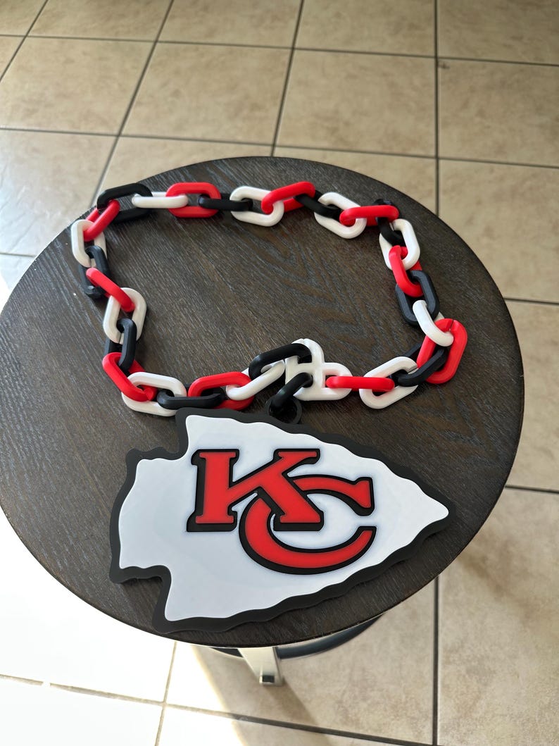 Custom 3D Printed Team Logo Turnover Chain Necklace - Etsy