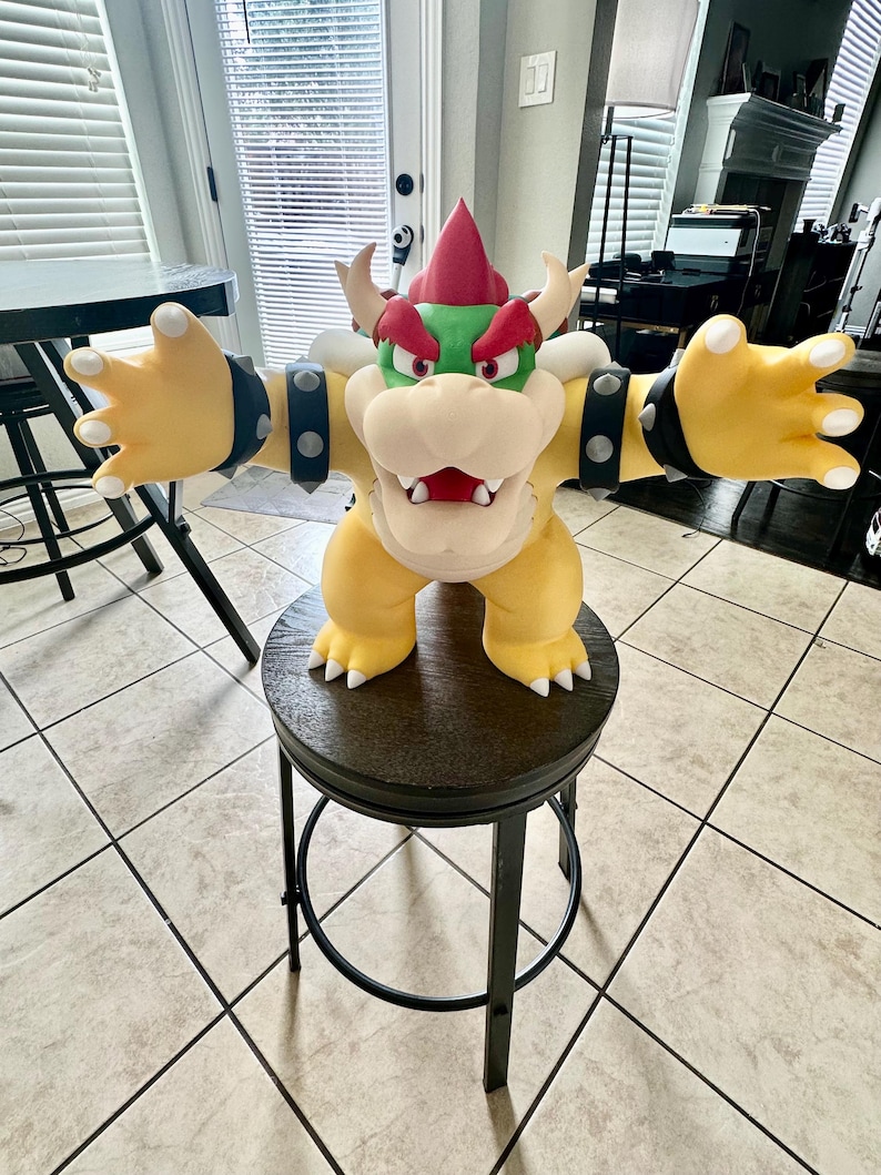 3D Printed Bowser Figure: Nintendo Villain Collectible - Playco 3D ...
