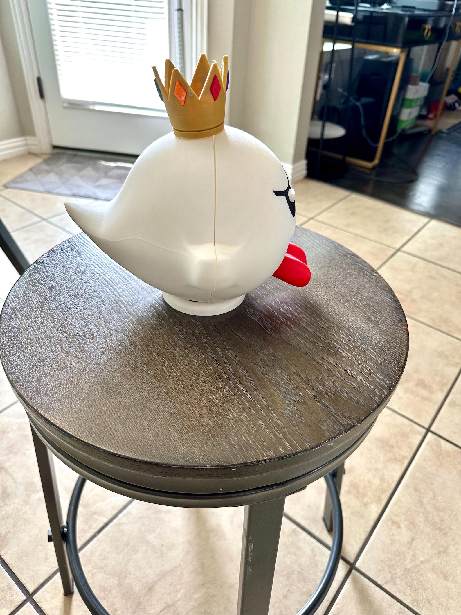 3D Printed King Boo Figure: Nintendo Villain Fan Art - Etsy