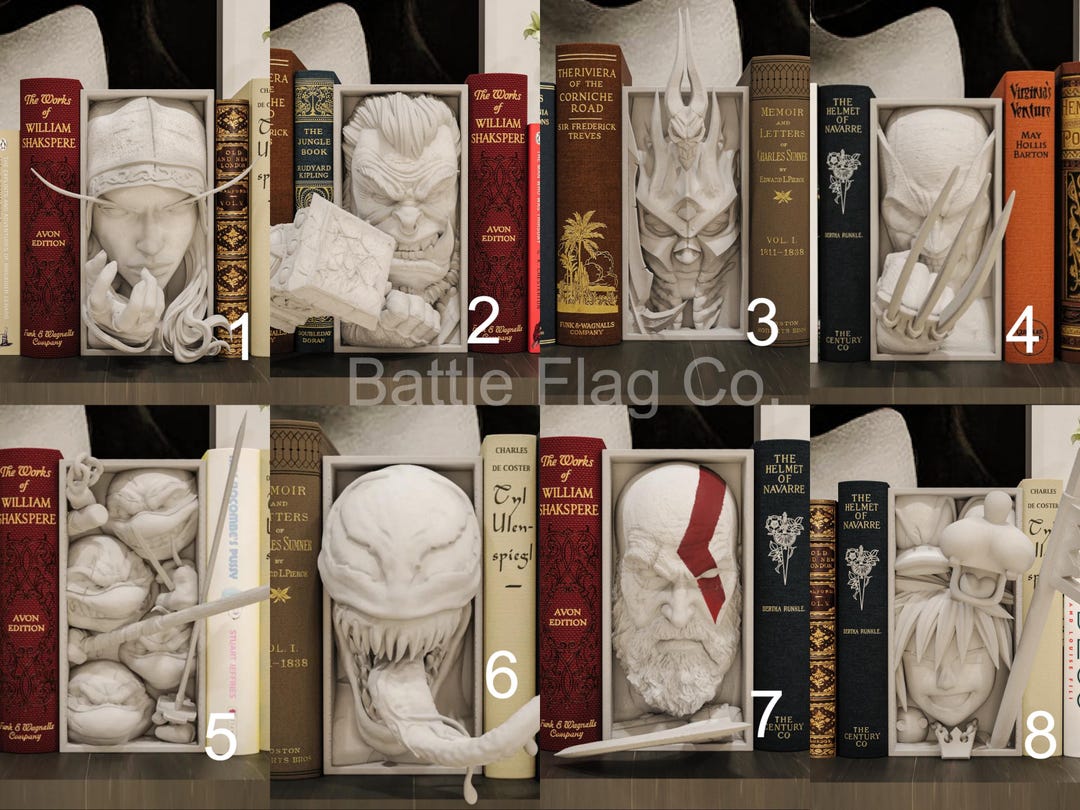 Video Games and Comics (32) Movie-inspired Book Nooks - Unique 3D ...