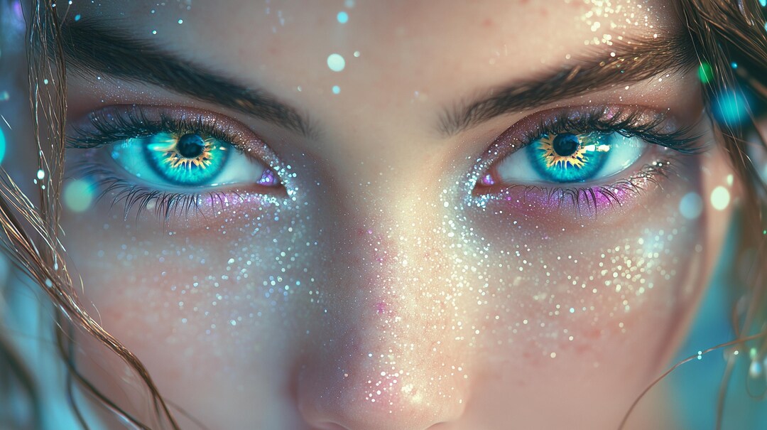 Desktop Wallpaper "fairy Eyes", 16x9 | Fae-inspired Digital Art ...