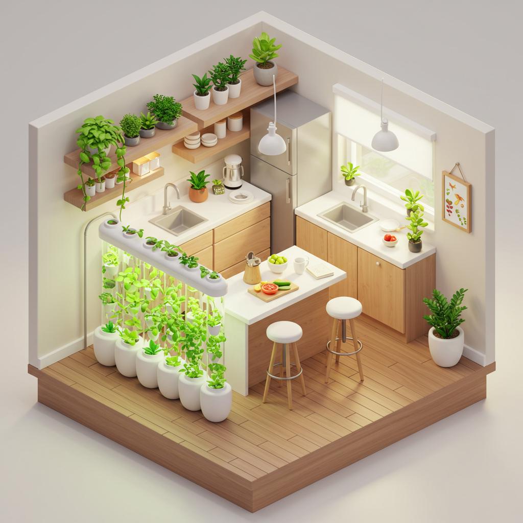 AI Prompt Pack: Zentech Sanctuaries 3D Diorama | Isometric Healing Hub ...