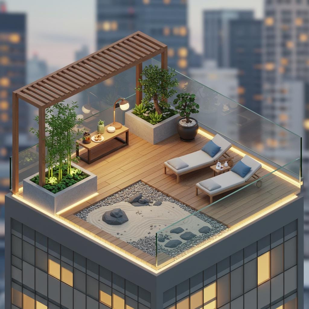 AI Prompt Pack: Zentech Sanctuaries 3D Diorama | Isometric Healing Hub ...