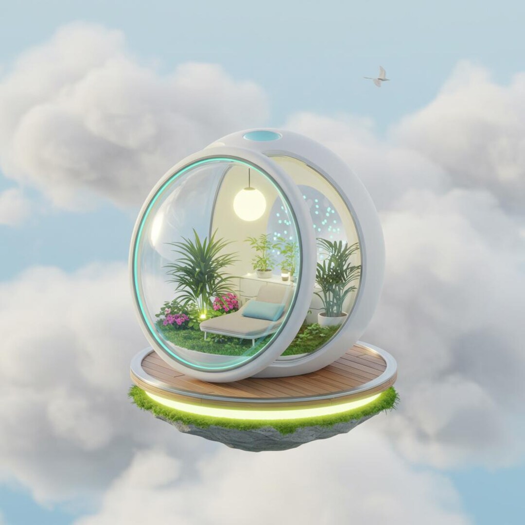 AI Prompt Pack: Zentech Sanctuaries 3D Diorama | Isometric Healing Hub ...