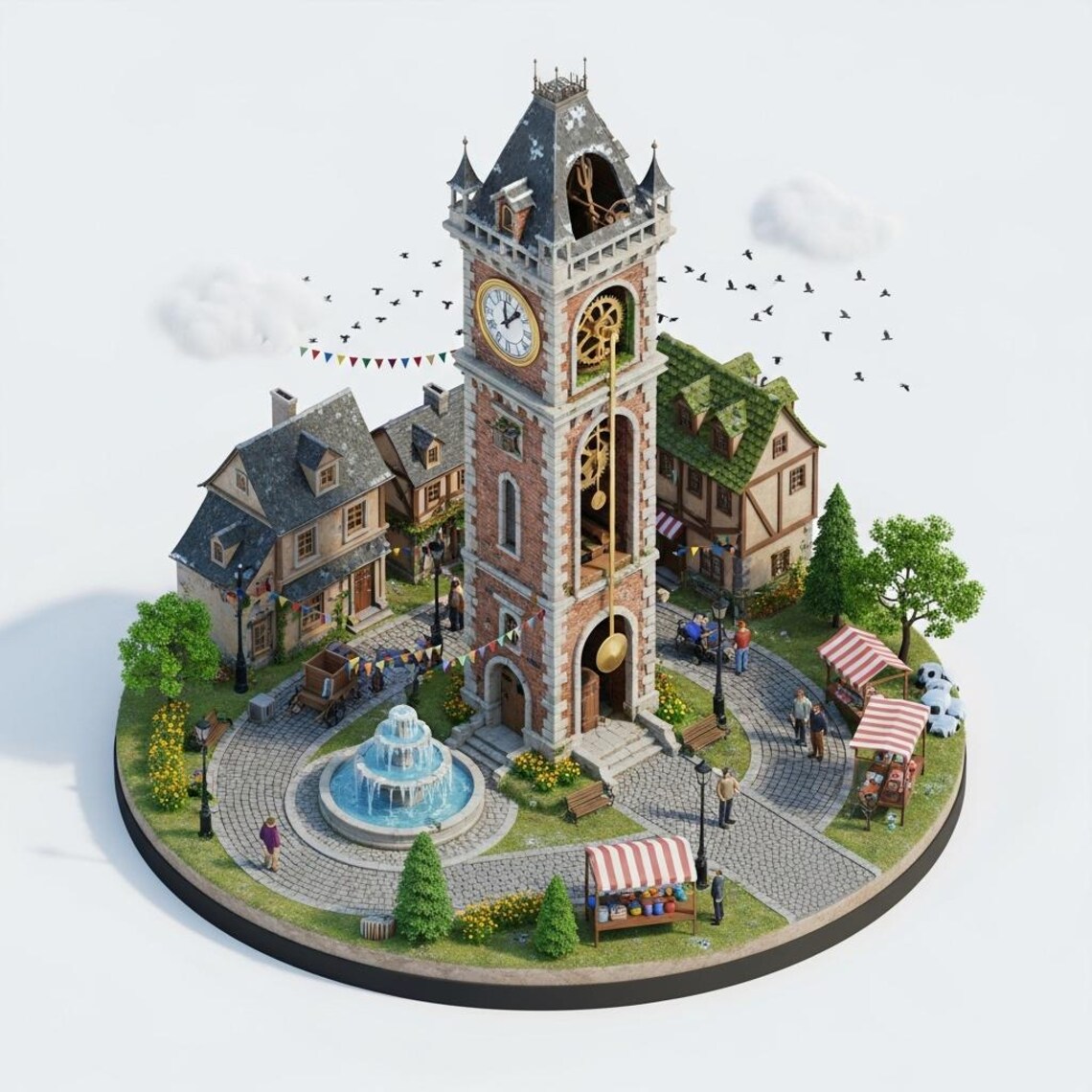 AI Prompt Pack: Lost Civilizations 3D Diorama | Isometric Ancient Ruins ...
