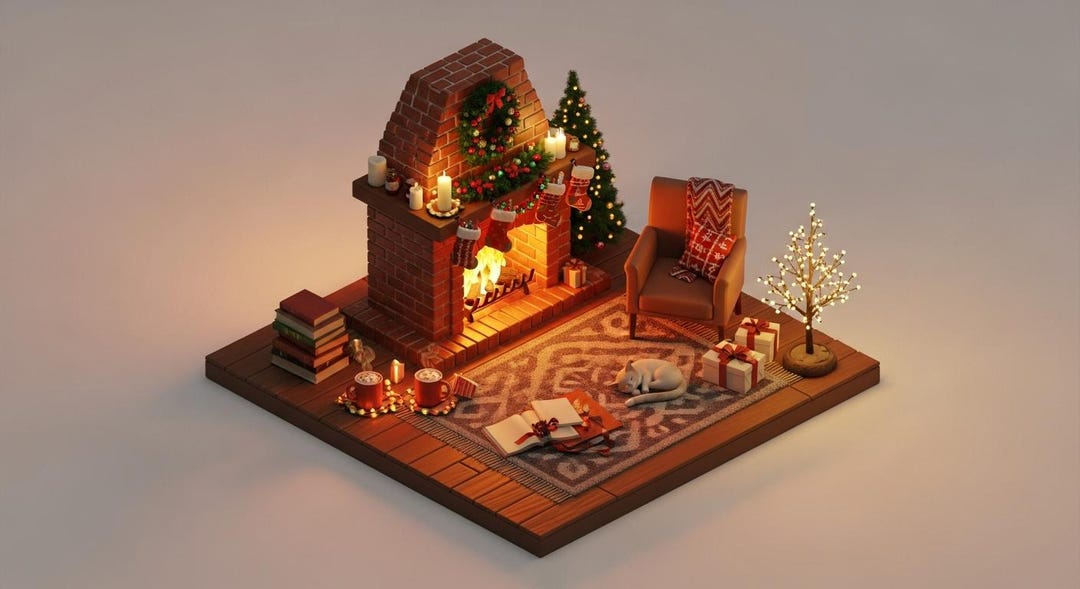 Winter 3D Diorama AI Prompts: Christmas & New Year Midjourney Art (JSON ...