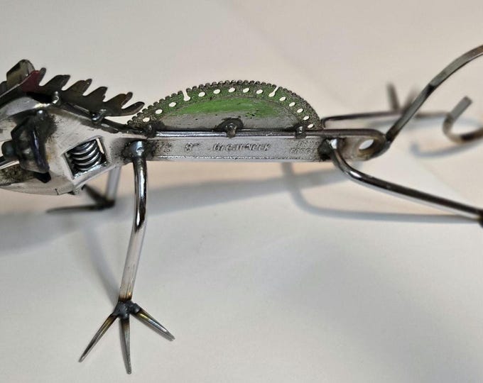 Lizard Silveware Sculpture Vintage Silverplated Metal Silverware Animal ...