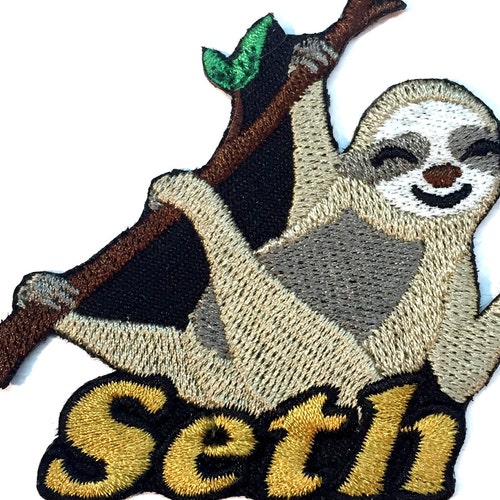Sloth Custom Personalized Iron-on Patch | Etsy