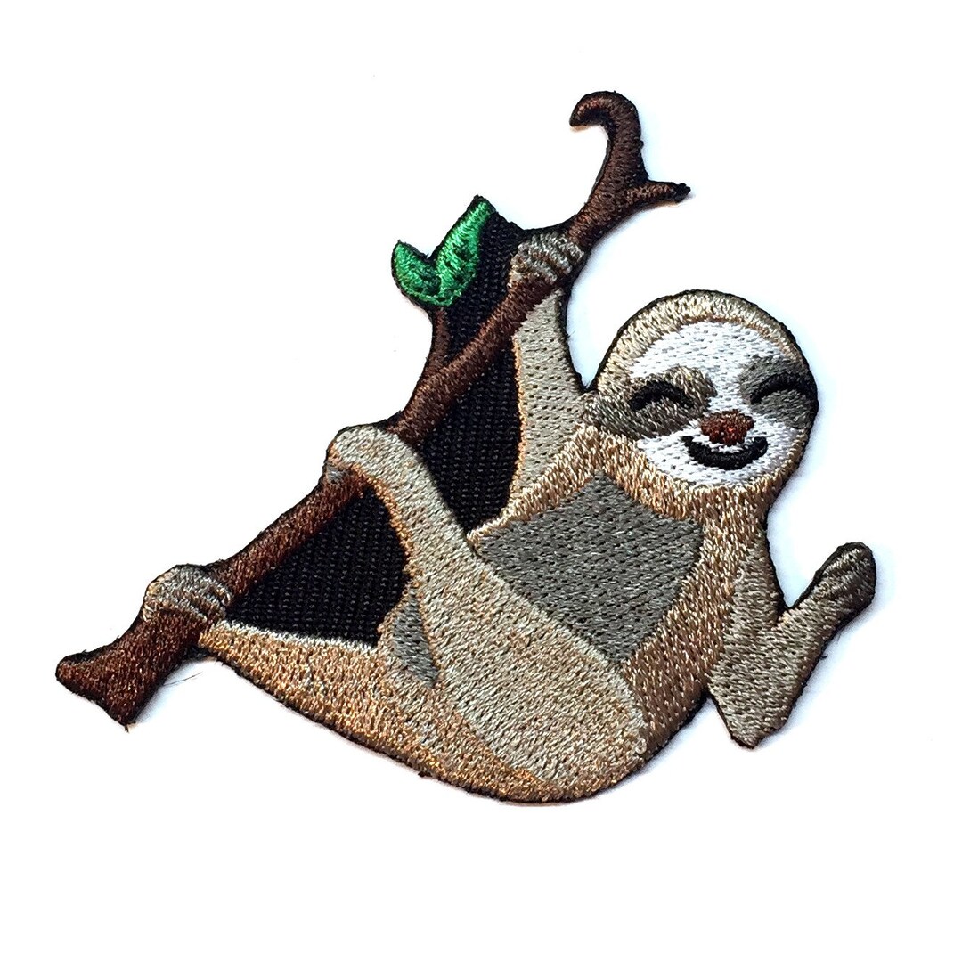 Sloth Iron on Patch No Name - Etsy
