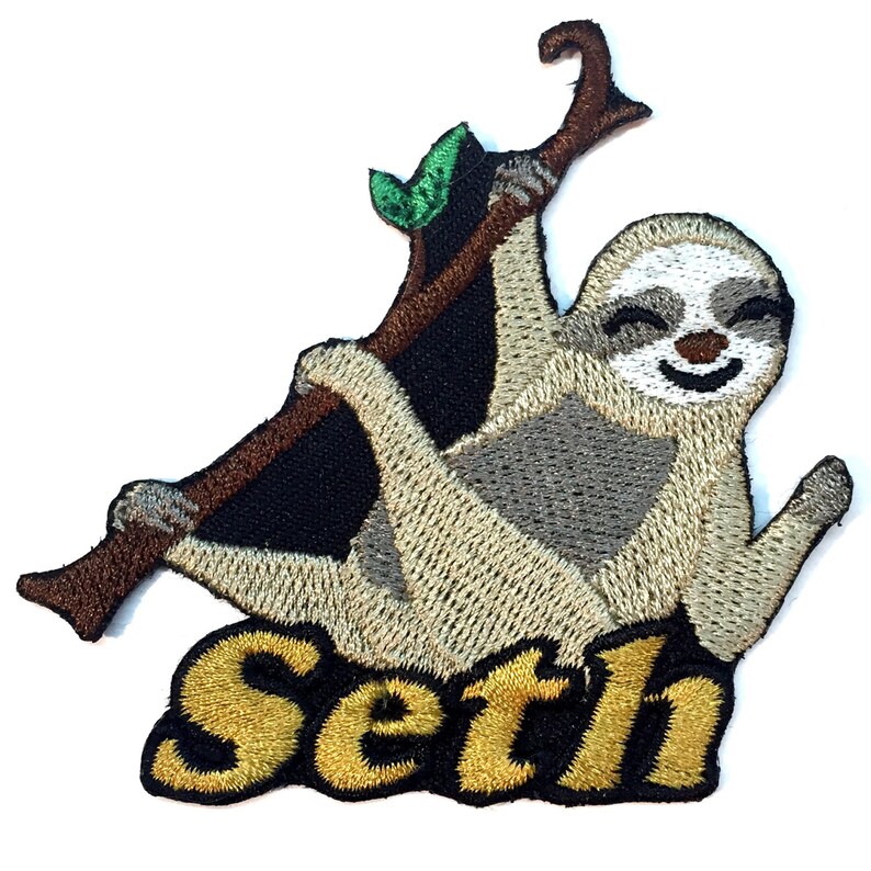 Sloth Custom Personalized Iron-on Patch - Etsy