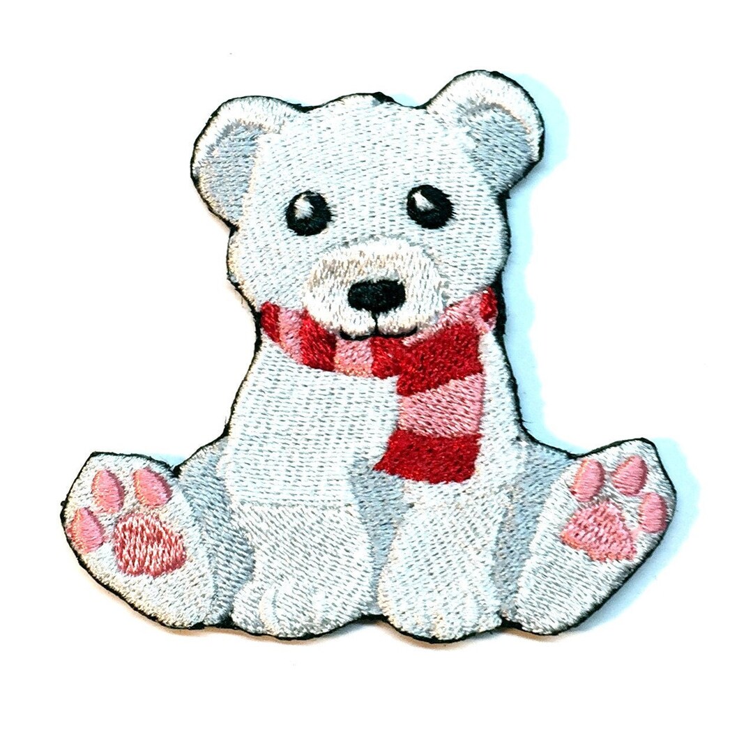 Polar Bear Iron on Patch No Name - Etsy